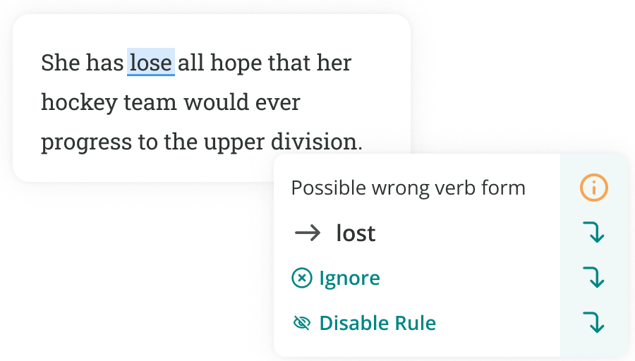 Lose Past Tense What Is It 