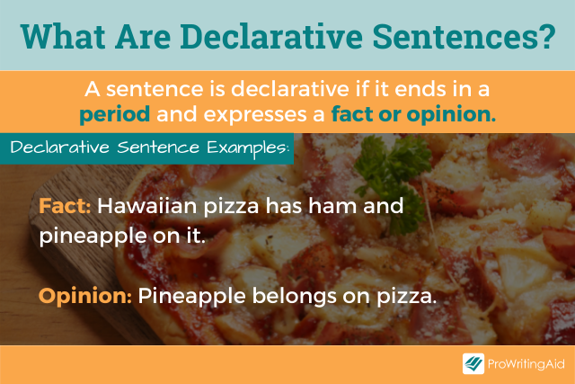 Declarative Sentence Definition Meaning And Examples The Grammar Guide