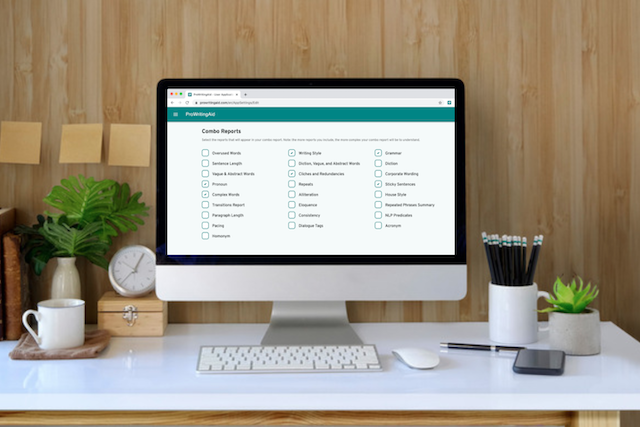 How to Use ProWritingAid's Combo Report