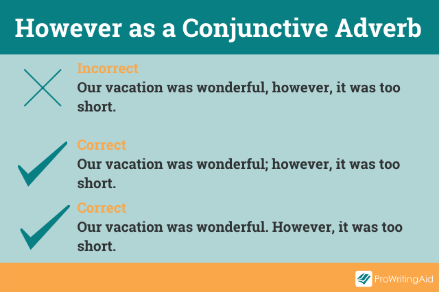 Do You Need A Comma Before Or After However 