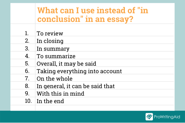  Words To Conclude A Paper Good Words To Start An Effective Conclusion 2022 10 09