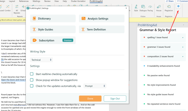 How to Use ProWritingAid with Microsoft Office